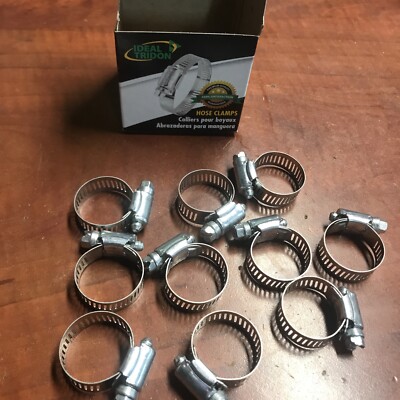 10x New Ideal Tridon CHC 5212061, 5212 1/2”-1 1/4” Hose Clamps USA Made ...