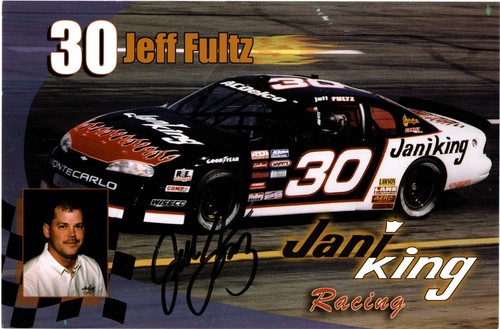 NASCAR Driver Jeff Fulz #30 Autograph Signed Jani King ASA 1998 9x6 ...