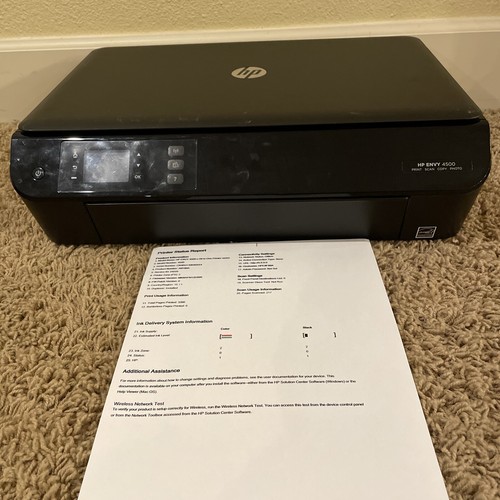 HP Envy 4500 e-All-in-One Series Wireless Inkjet Printer. TESTED ...