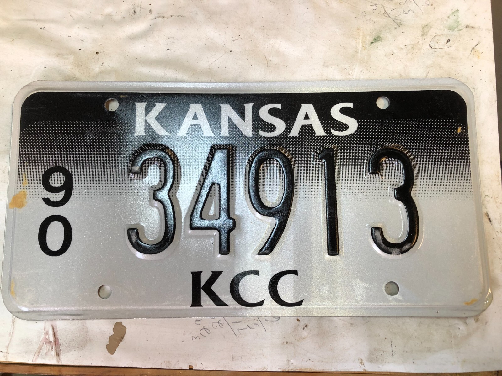 Kansas KCC 1990 license plate | eBay