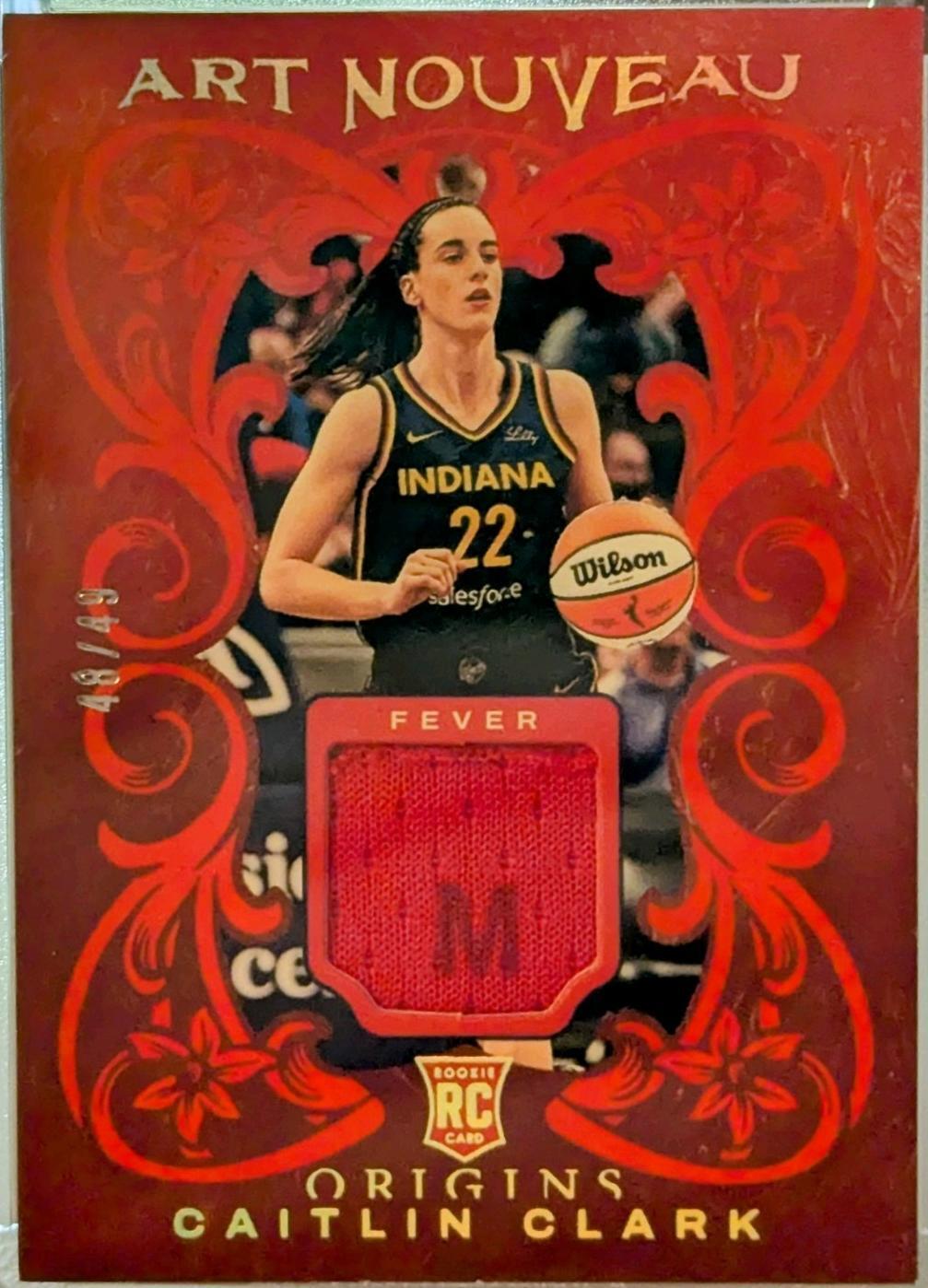 2024 Panini Origins WNBA - Art Nouveau Memorabilia Caitlin Clark #AN-CC ...