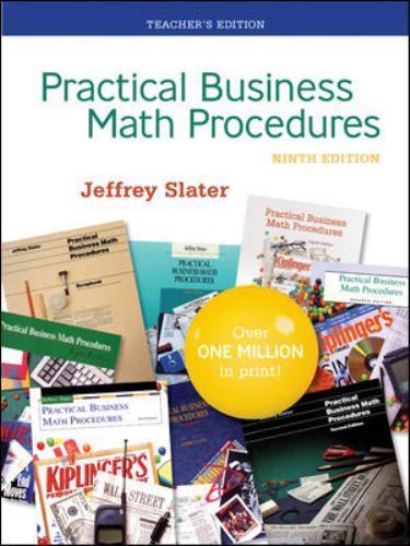 Practical Business Math Procedures by Jeffrey Slater (2008, Hardcover ...