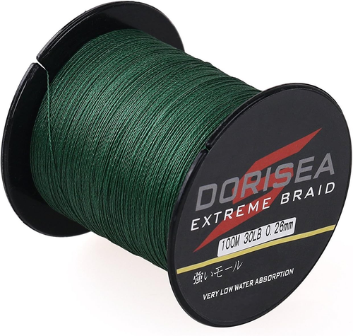 Extreme Braid 100% Pe Moss Green Braided Fishing Line 109Yards ...