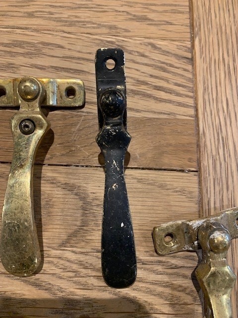 Job Lot vintage brass window stays & fasteners Salvage | eBay UK