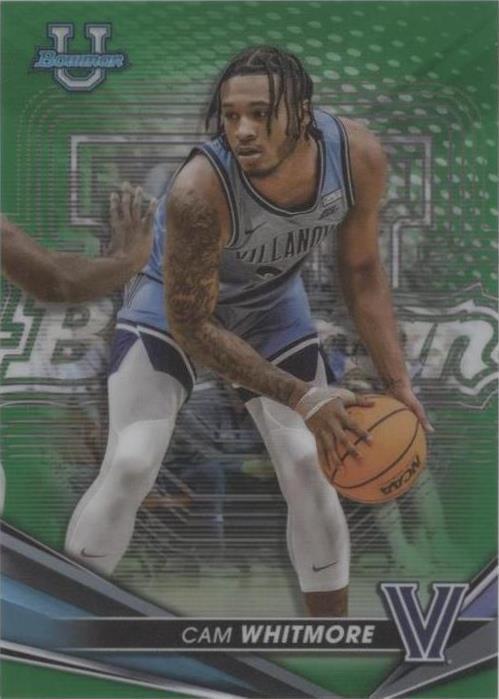 2022-23 Bowman University Best - Cam Whitmore #26 Green Refractor /99 ...