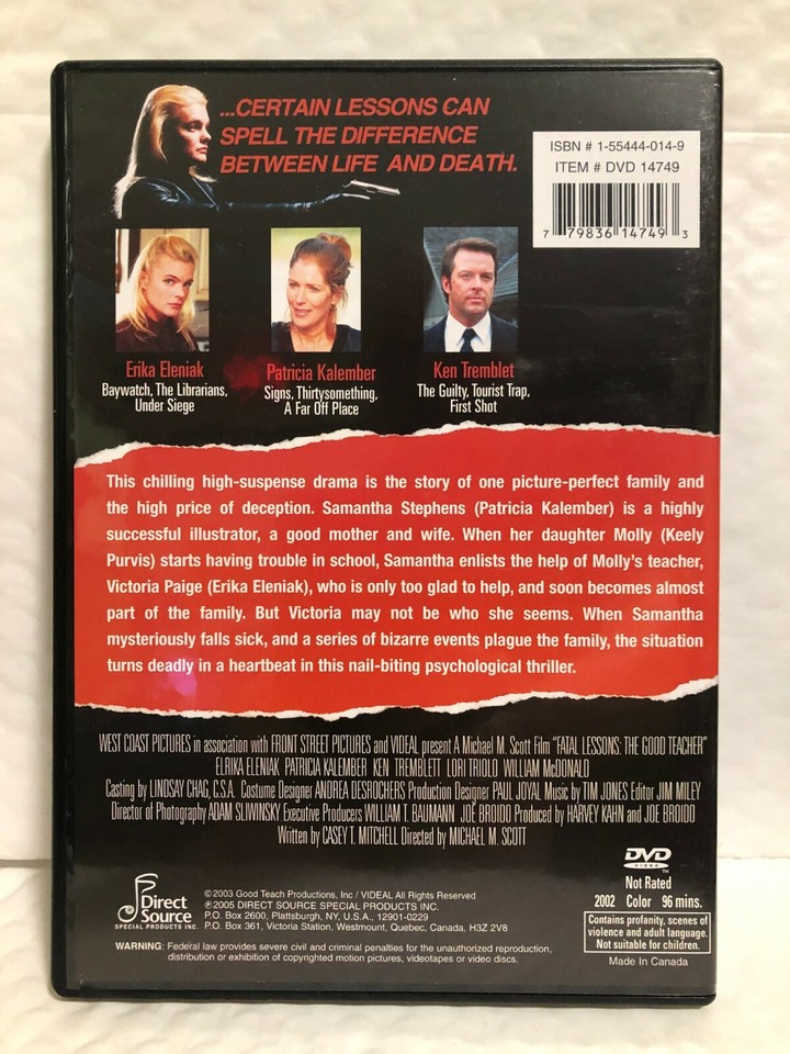 Fatal Lessons: The Good Teacher (DVD, 2006) New, 779836147493| eBay