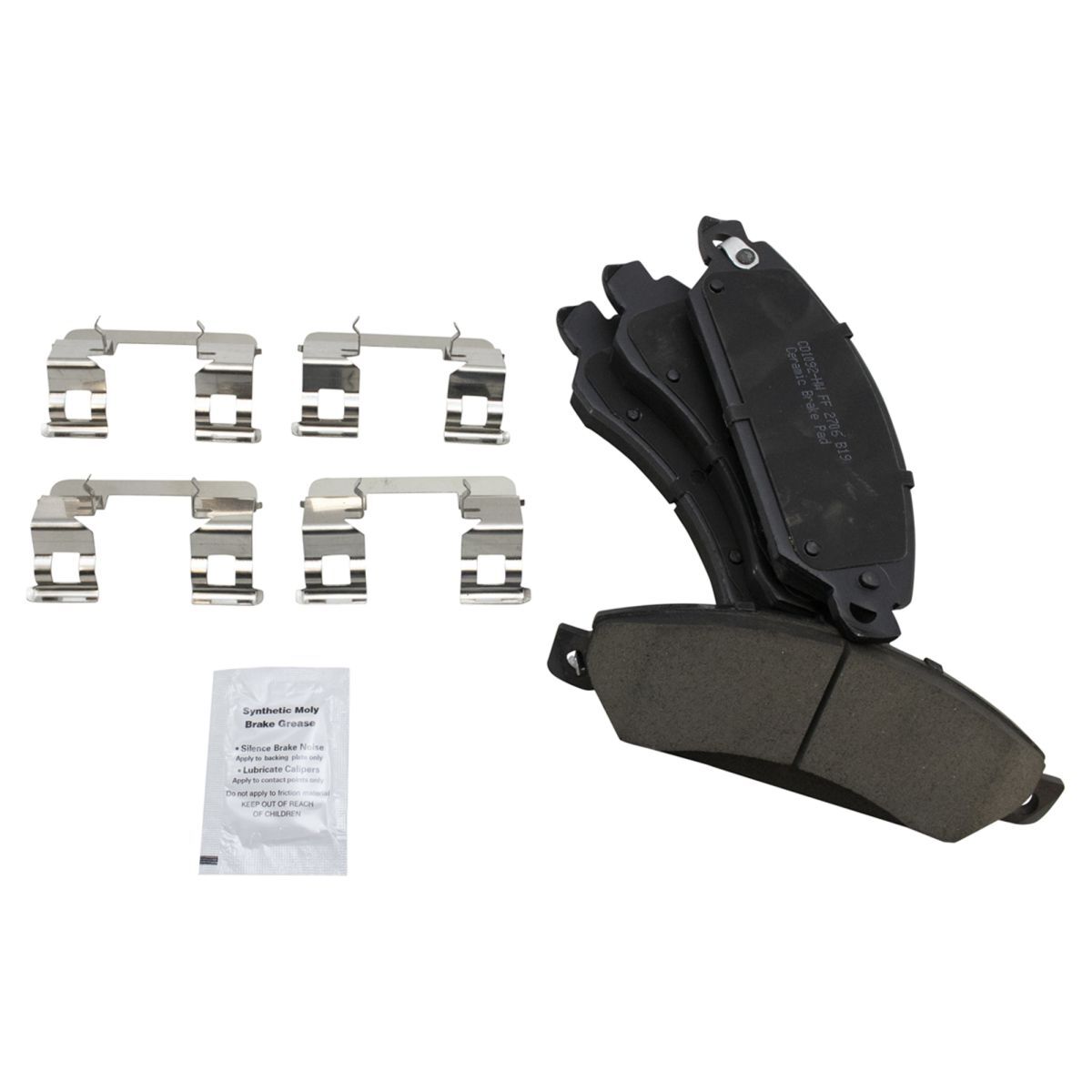 Front & Rear Ceramic Brake Pad Shoe Coated Rotor Drum Kit w/Chemicals ...