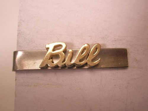 BILL Monogram Name Cursive Font Vintage SMALL SWANK T… - Gem