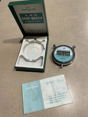 1970 JINQUE LCD Chinese Track Cycling Stopwatch RUNS Shanghai Watch ...