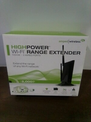 AMPED WIRELESS HIGH POWER WiFi RANGE EXTENDER BOOST WI-FI NETWORK | eBay