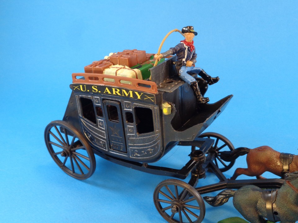 DSG ARGENTINA * UNION ARMY CONCORD STAGECOACH w/ FIGURE GUIDE & DRAWN ...