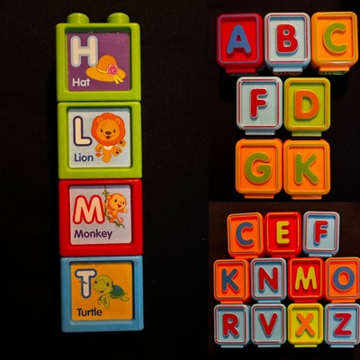 YOU PICK Vtech Replacement Letter Blocks Sit To Stand Alphabet Train 2 ...