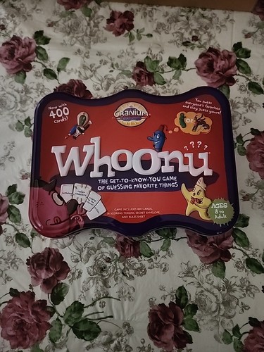 2008 Cranium Whoonu The Get to Know You Game In Tin Collector's Box NEW ...