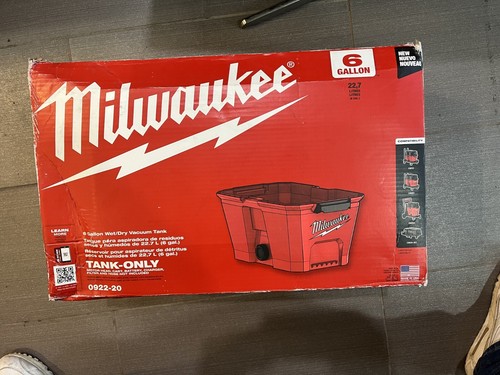 Milwaukee Shop Vac Wet/Dry Vacuum Tank 6 gal - Model 0922-20 ...