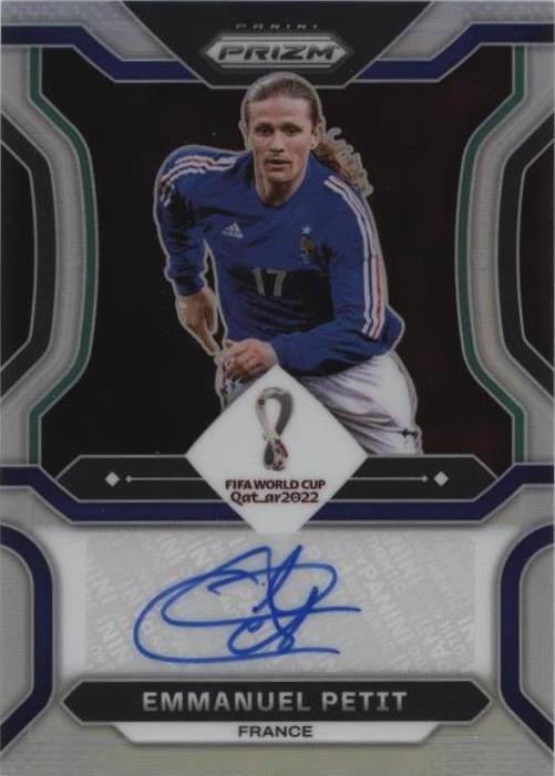 2022 Panini Prizm World Cup Qatar - Signatures Emmanuel Petit #S-EP ...