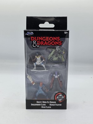Dungeons & Dragons Mini Figures Set 4pc Jada Drizzt Drow Elf Ranger New ...