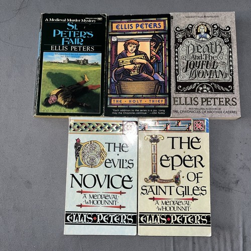 Ellis Peters 5 Paperback Book Lot Chronicles of Brother Cadfael ...