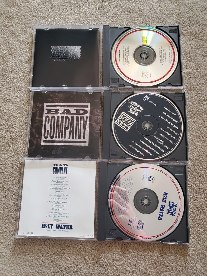Bad Company CD Lot (Holy Water, Here Comes Trouble, Bad Co) | eBay