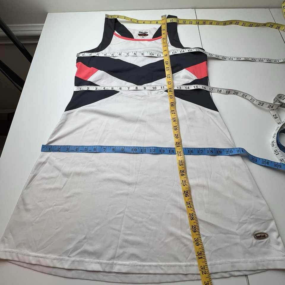 Bolle Tennis Dress Women's Size Large Racerback Shelf Bra Stretch | eBay