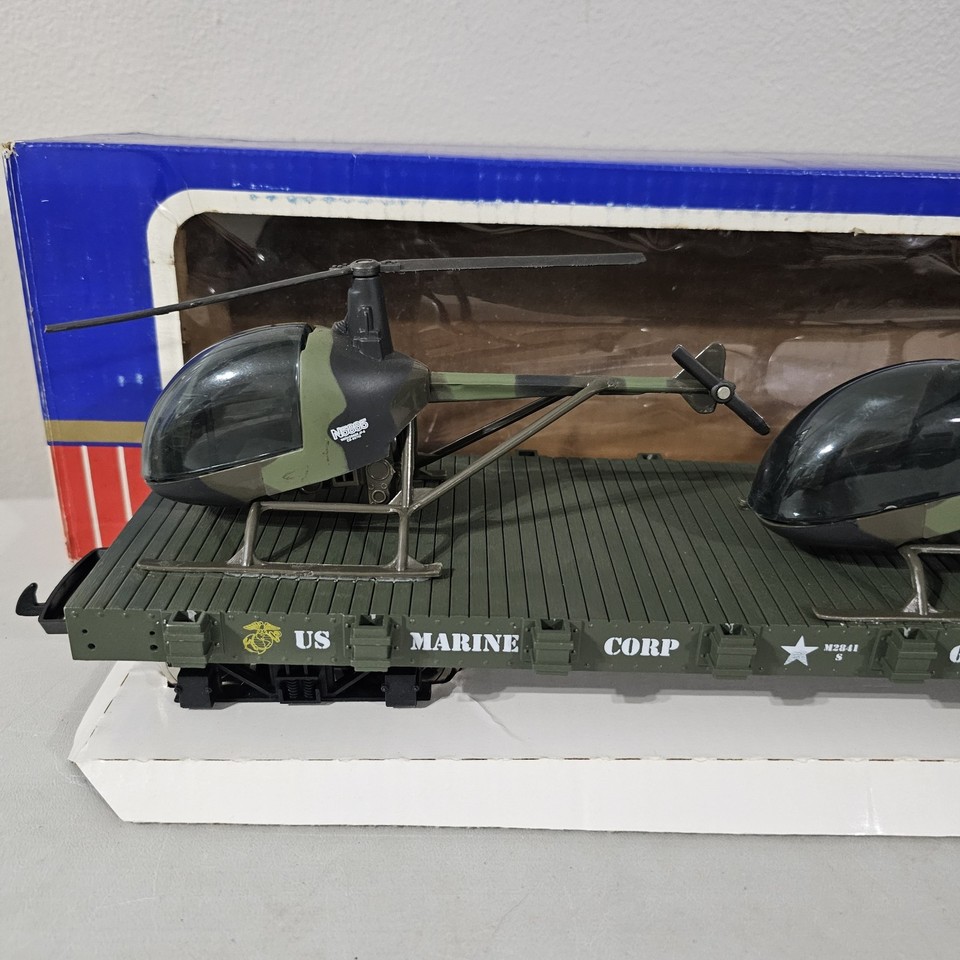 USA Trains R1762 #G0168 US Marine Corp Flat Car with Helicopters G ...