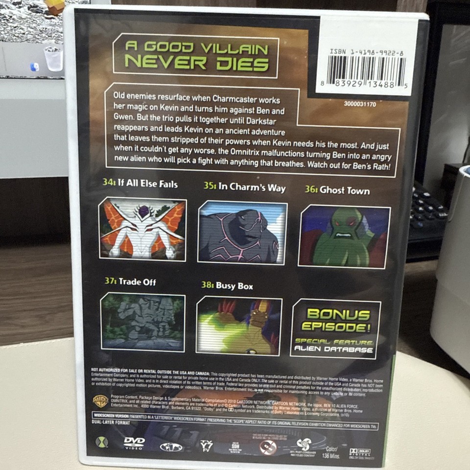 Ben 10 Alien Force Volume 8 (DVD) Cartoon Network TV Series | eBay