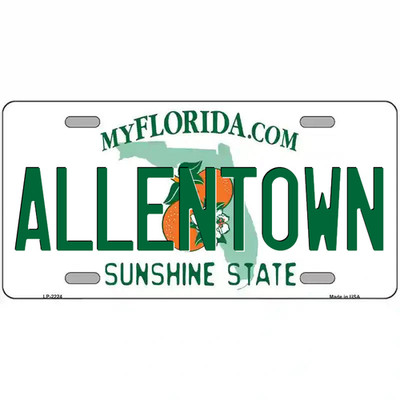 Allentown Florida Metal Sign | eBay