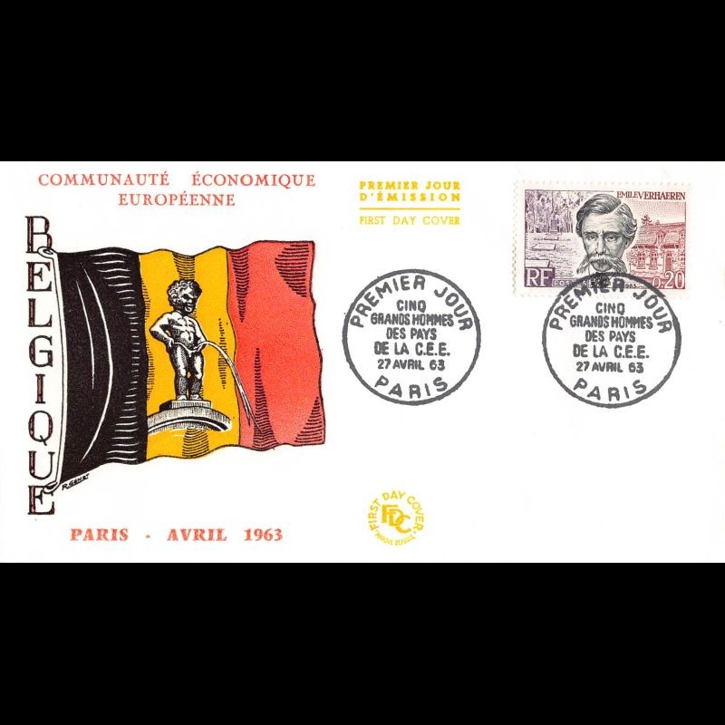FDC JF - Emile Verhaeren - 27/4/1963 Paris | eBay