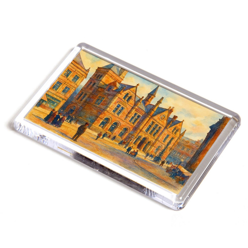 FRIDGE MAGNET - Halifax. Post Office (b) - Vintage Art Style | eBay UK