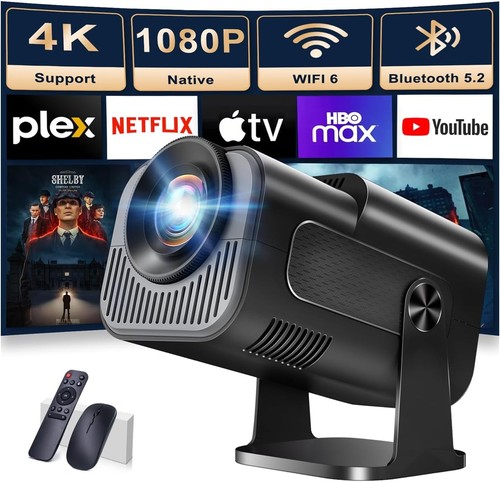 Mini Projector 4K, 1080P Full HD Projector Video Portable Projector ...