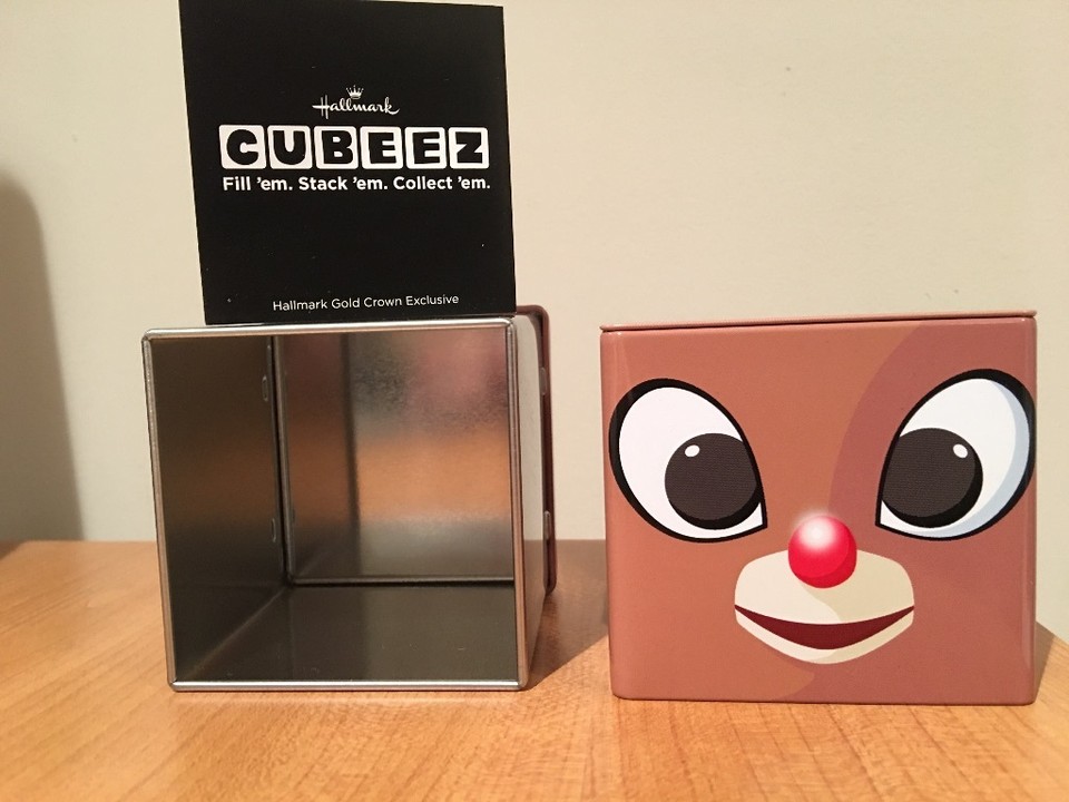 Hallmark Rudolph The Red Nose Reindeer NEW cubeez tin Collectibles | eBay