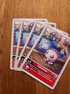4x Yokomon BT11-001 C (Playset) Digimon CCG | Dimensional Phase Near ...