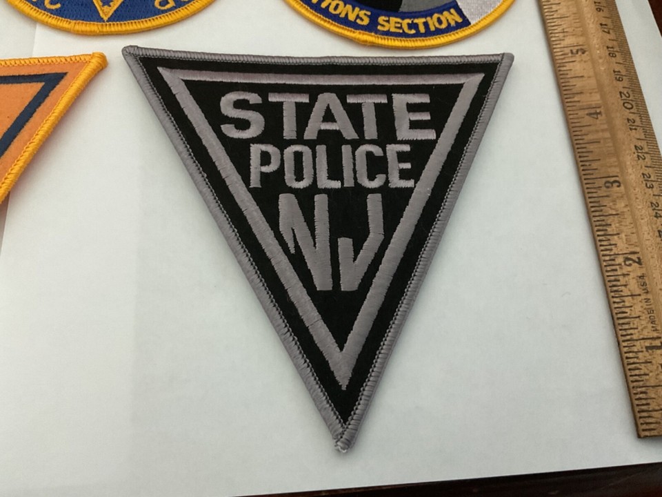 NJ. State Police patches All different 5 piece set. All new.Full size ...