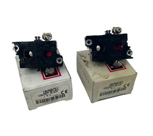 Lot (2) - Cutler-Hammer 10250T51 Contact Block / 1 N.C. / Series C1 ...