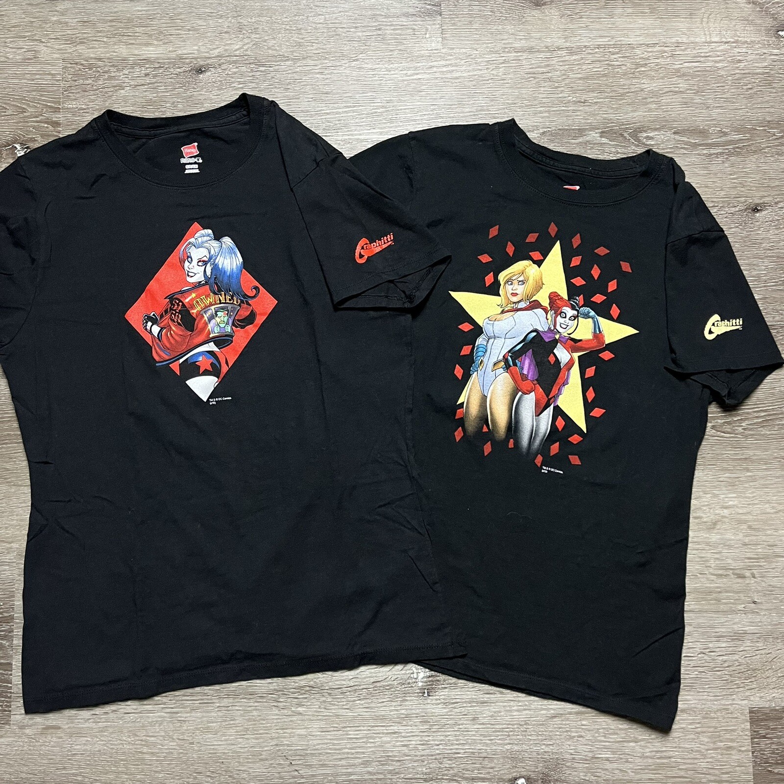 Harley Quinn Cartoon Animated Shirts Pair Womens Smal… - Gem