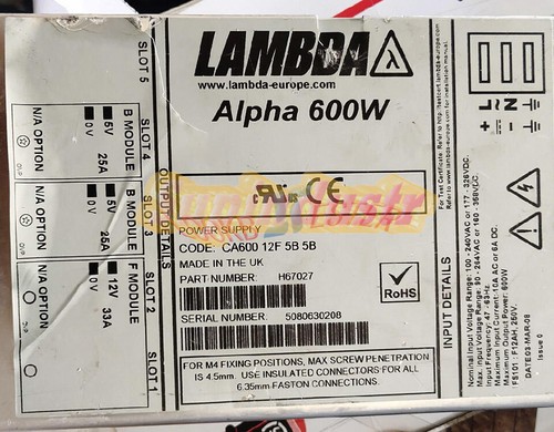 .1Pcs USED Lambda 600W H67027 CA600 12F 5B 5B | eBay