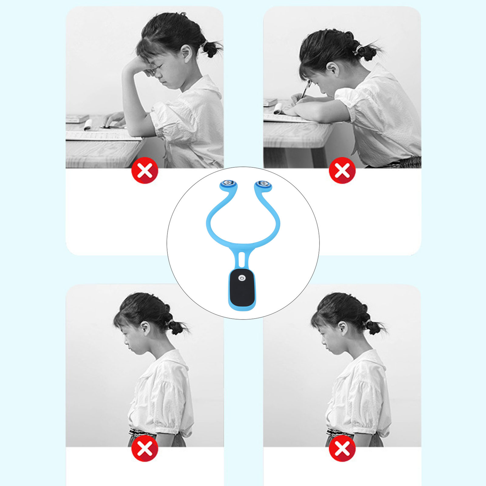 Intelligent Strapless Posture Corrector Vibration Reminder Removable ...