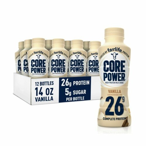 Fairlife 14fl.oz. 24 Pack Core Power Protein Milk Shake - Vanilla ...