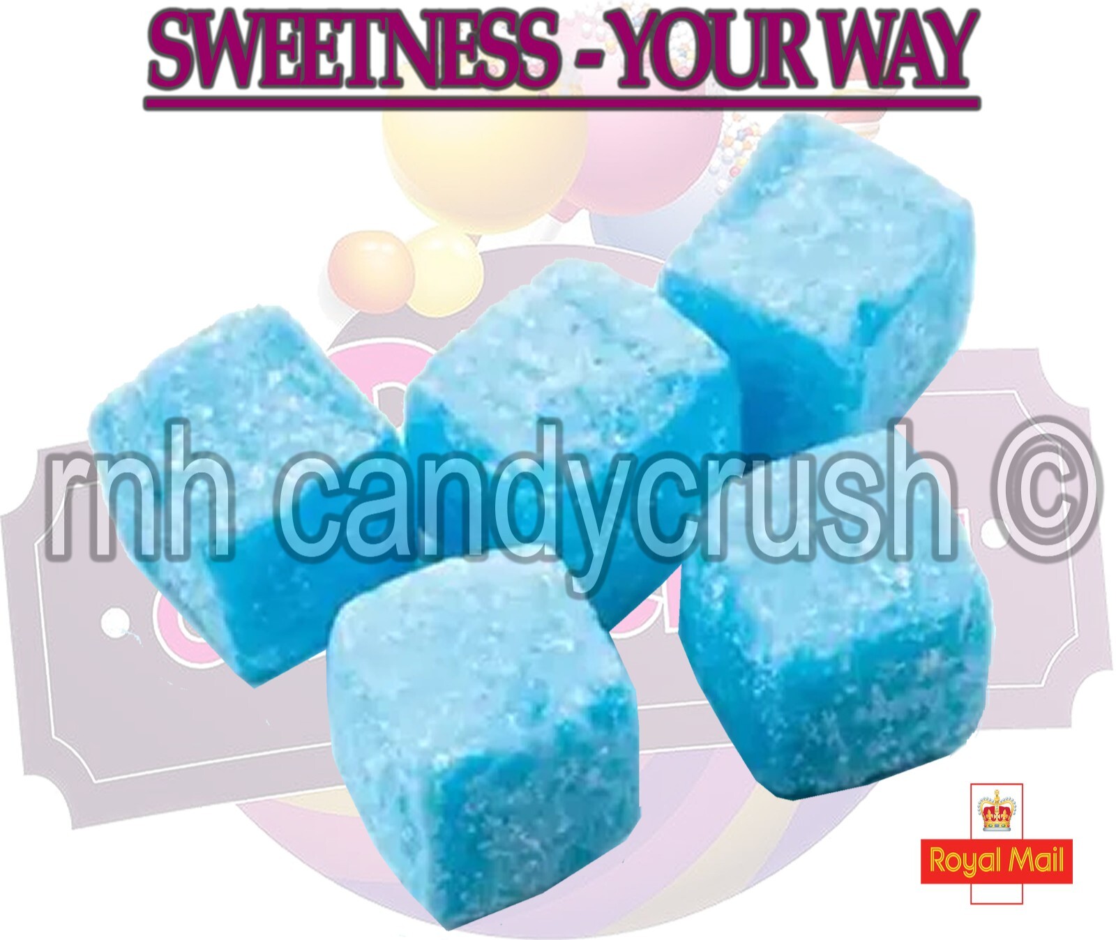 2KG Stockley's Blue Raspberry Cubes Traditional Retro Sweets Pick n Mix ...