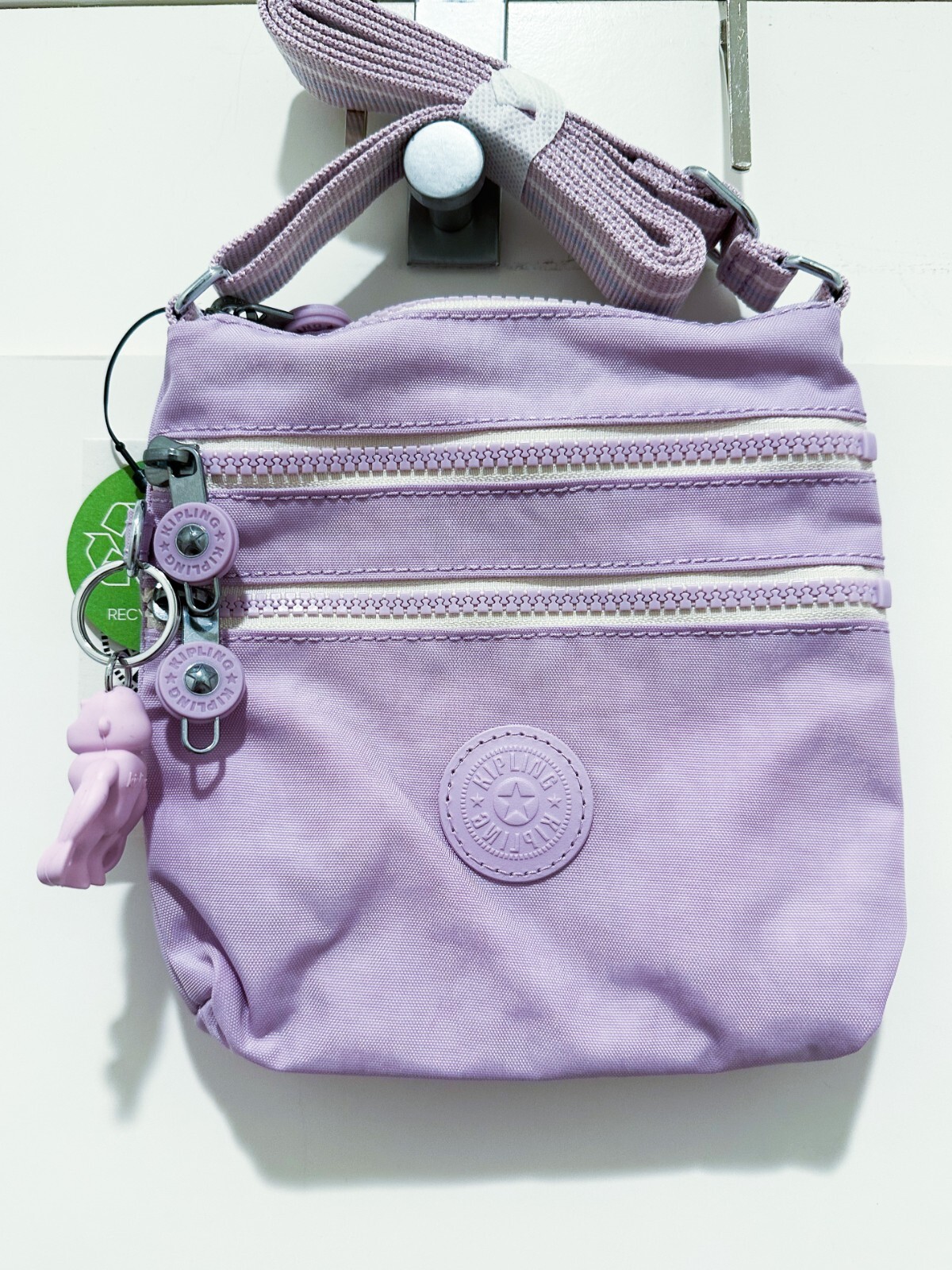 Kipling Women's Keiko Crossbody Purple Small Bag with Adjustable Strap ...