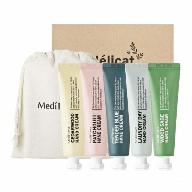 Medi Flower Delicat Hand Cream 30g 5 Pieces Set + Eco Pouch - FREE ...