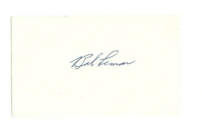 Bob Lemon 3x5 signed auto autographed note card Indians | eBay