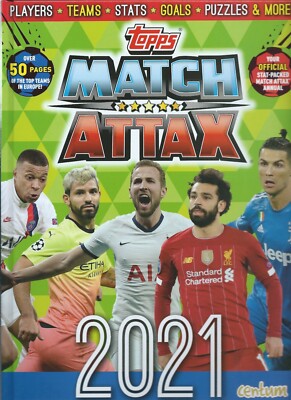 Topps Match Attax Official Annual 2021 H/Cover Book 54 Pages Top ...