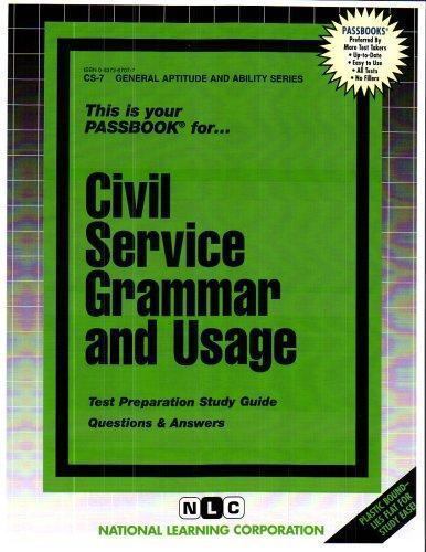 General Aptitude and Abilities Ser.: Civil Service Grammar and Usage ...