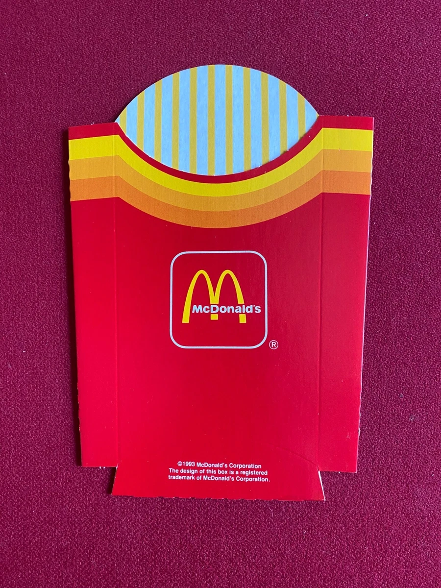 Mcdonalds Empty Fries Box