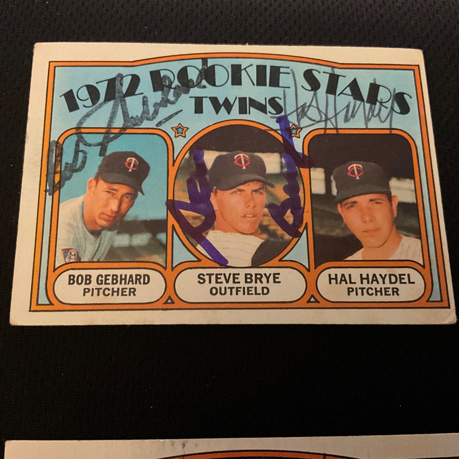 Autographed 1972 rookies w/BRYE, GEBHARD & HAYDEL. #M-1 | eBay