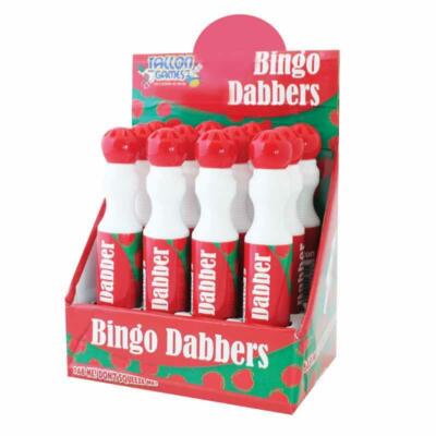 Large Red Bingo Dabber - Single Bright Big Fun Games Coloured Tickets ...