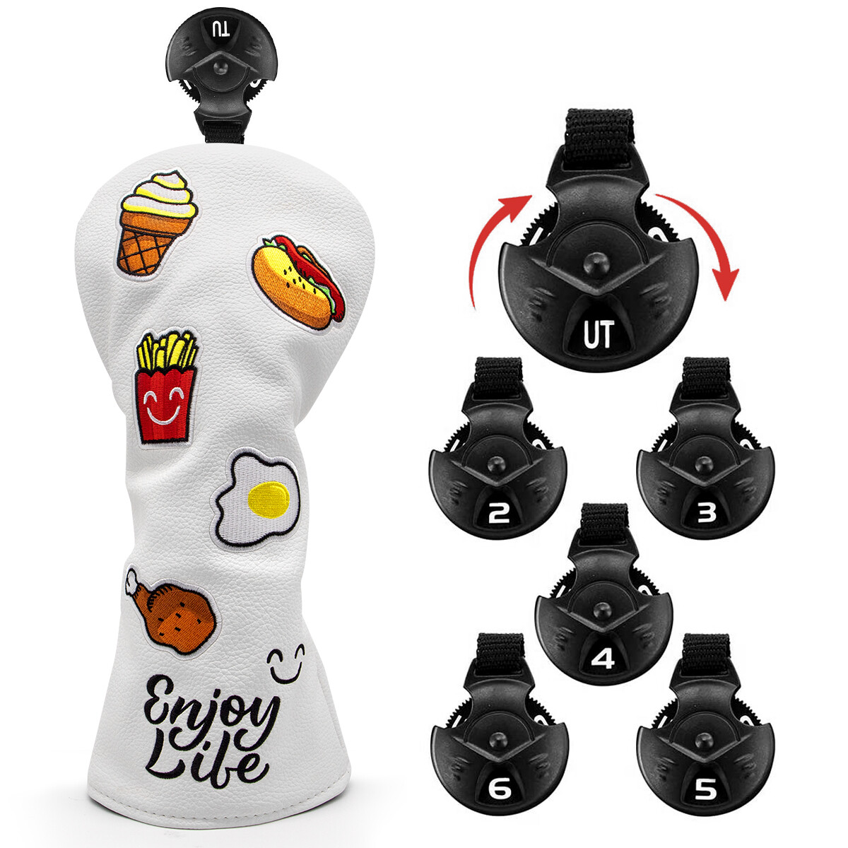 Hot Food Golf Club Cover Driver/Fairway Woo Hybrid/ 135H Headcover ...