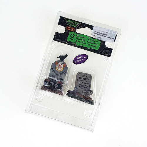 2020 Lemax Spooky Town Collection - Crazy Headstones 04711 Halloween ...