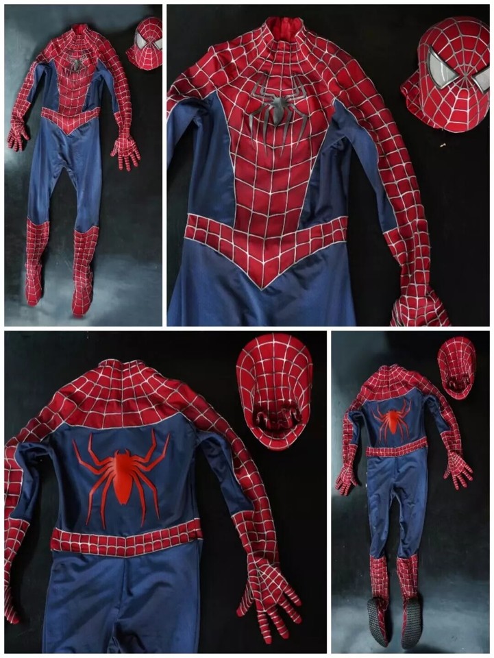Original Toby Spiderman Costume High Quality Stereo Coating Line Suit ...