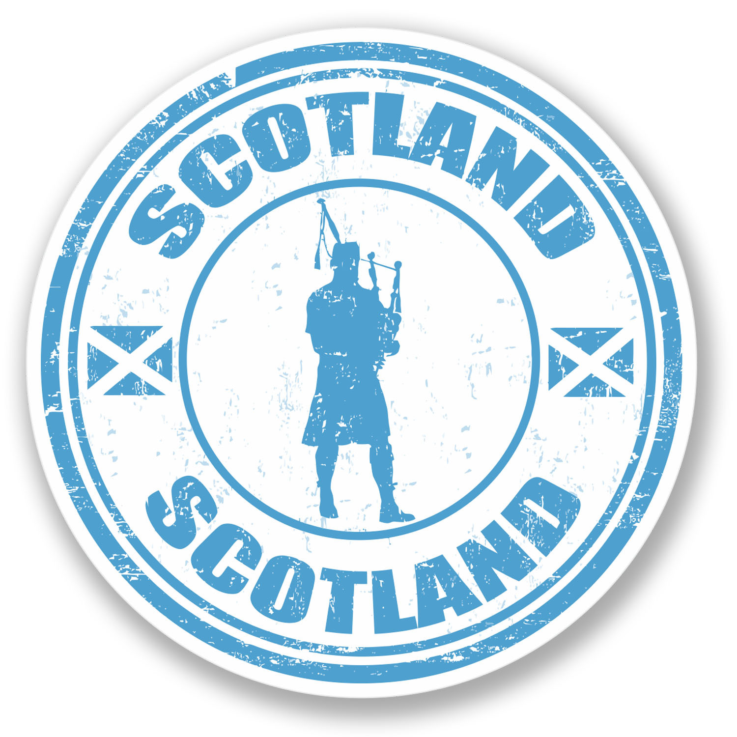 2 x Scotland Sticker Car Bike iPad Laptop Scottish Bagpipes Kilt Flag ...